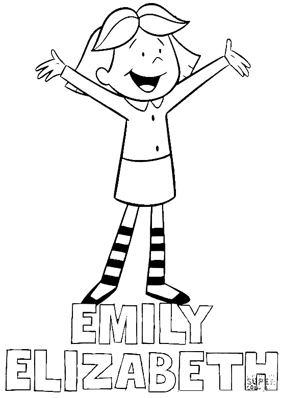 Emily Elizabeth Howard színező. Ingyenes letöltés, nyomtatás vagy ...